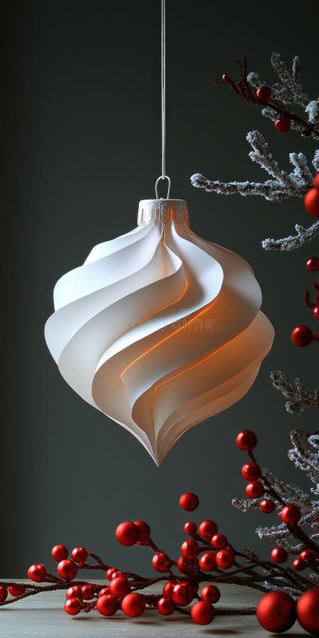 Modern Paper Christmas Ornament Stock Illustration - Illustration of ...