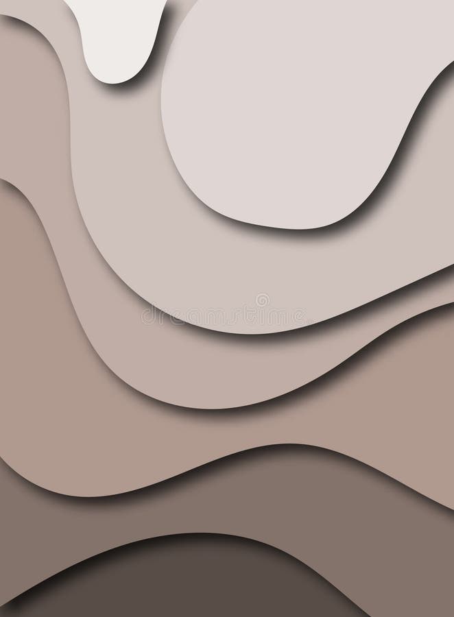 Modern Paper Cut Grey Background. 3D Abstract Paper Art Style, Flyers ...