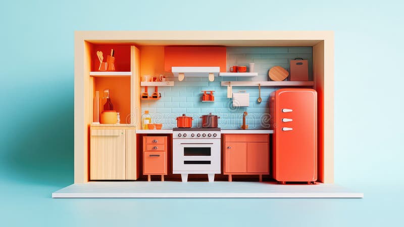 Rotating Kitchen Stock Illustrations – 552 Rotating Kitchen Stock ...