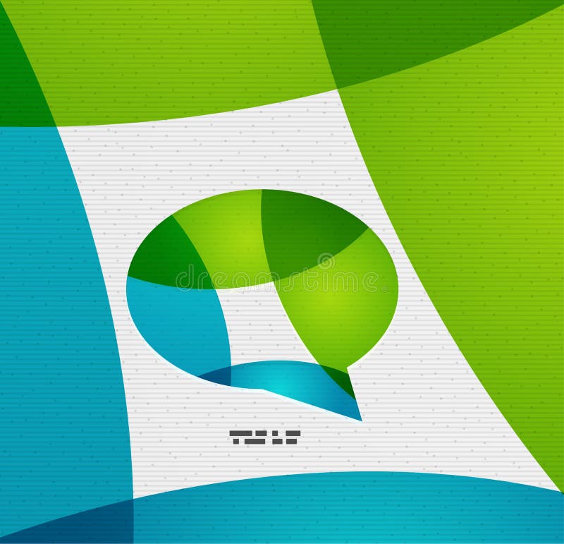 Modern Paper Design Chat Concept Stock Vector - Illustration of ...