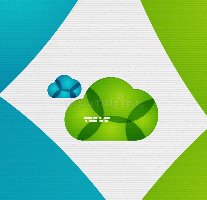 Modern Paper Design Cloud Design Stock Vector - Illustration of blank ...