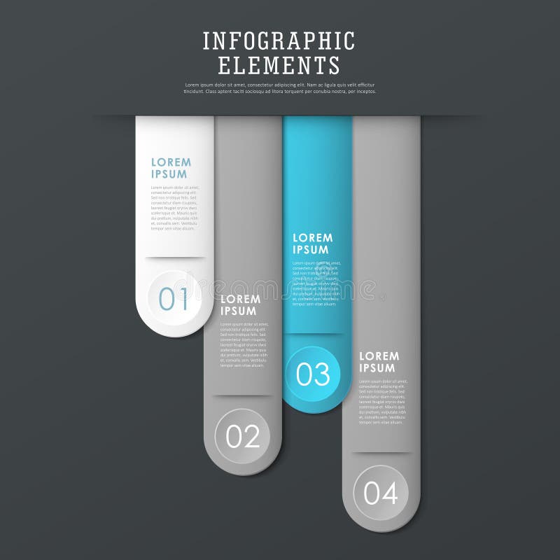 Modern Paper Texture Bookmark Infographic Elements Stock Vector ...