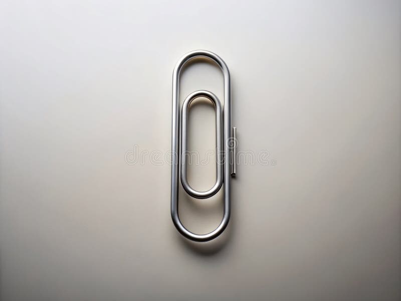 Modern Paperclip Symbol a Versatile Graphic Element for Digital Design ...