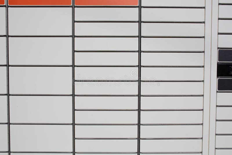 Modern Parcel Locker Closed Compartments Stock Photos - Free & Royalty ...