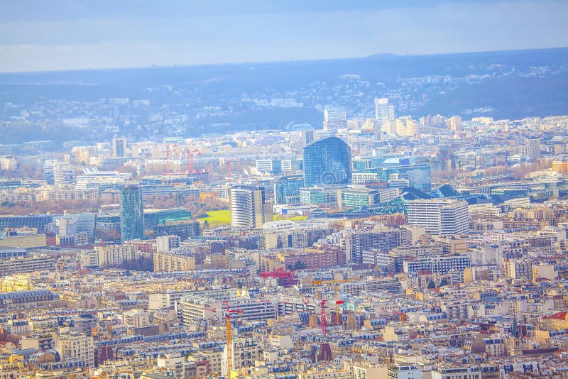 Modern Paris stock image. Image of flying, blue, paris - 142105737