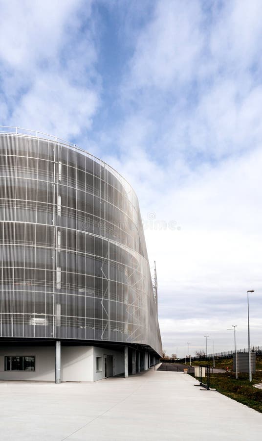 Modern parking building stock photo. Image of modern - 129777036