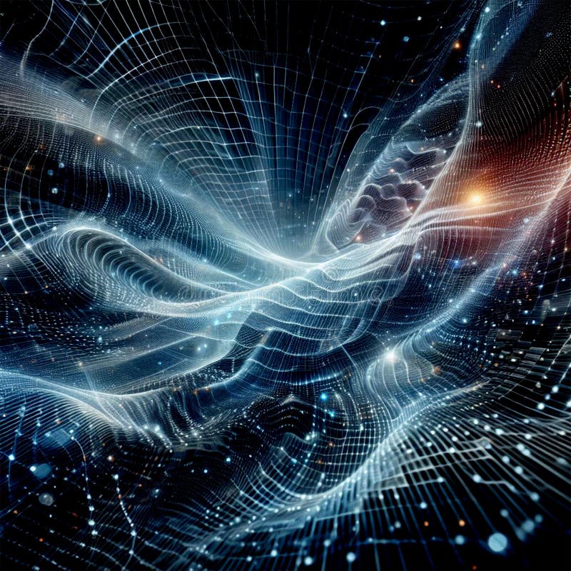 Modern Particle Gradient Wave Design Stock Illustration - Illustration ...