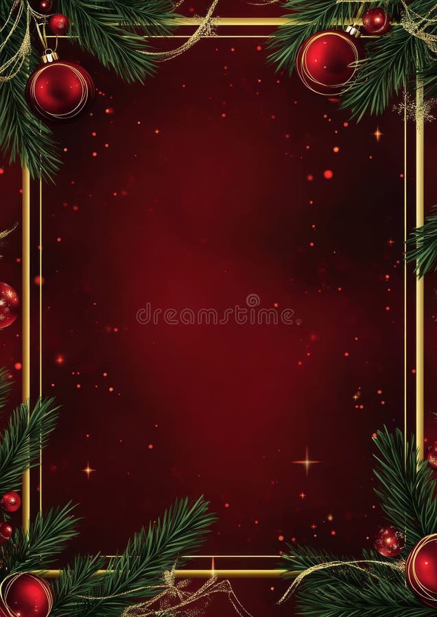 Modern Party Poster for Christmas, Winter Holidays with Festive Frame ...