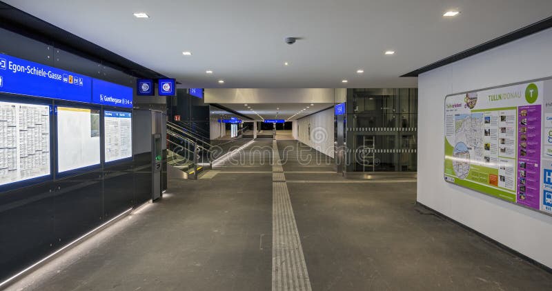 Modern Passage at Trainstation Tulln Editorial Stock Photo - Image of ...