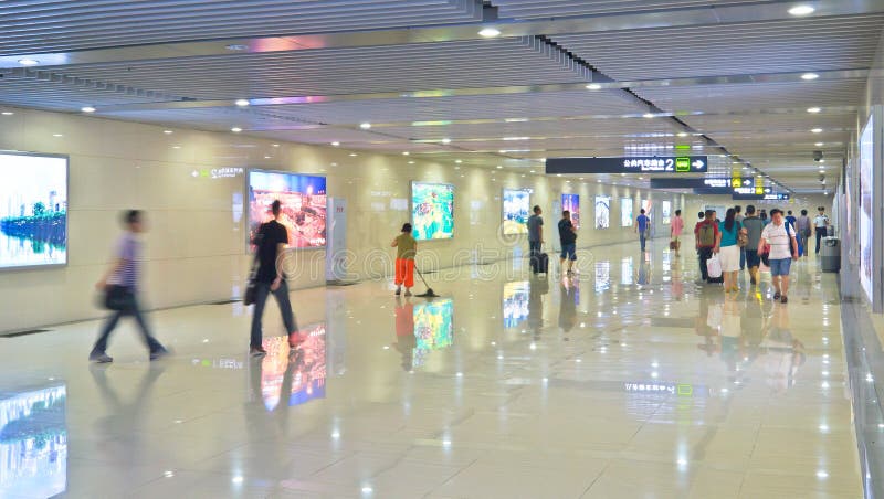 Modern passageway stock photo. Image of long, passageway - 13258246