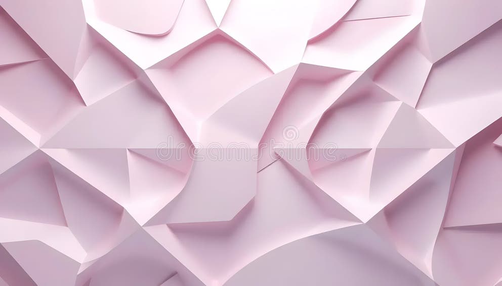 Modern Pastel Pink Polygonal Pattern Geometric Abstract Background with ...