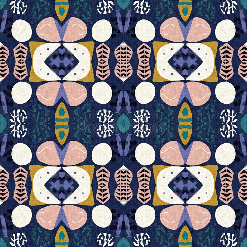 Modern Patchwork Grid Pattern with Fabric Effect Design. Seamless ...