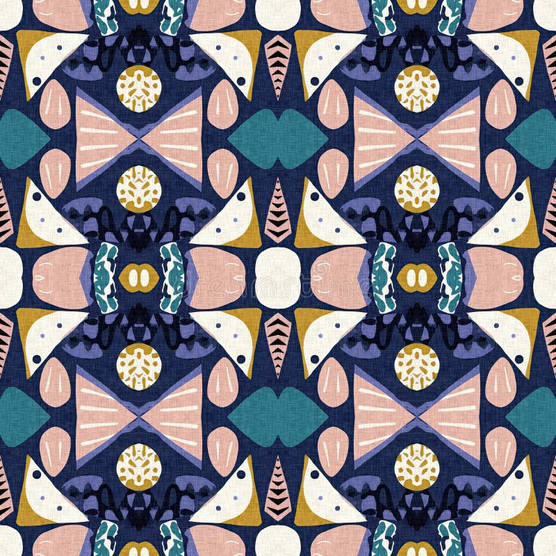 Modern Patchwork Grid Pattern with Fabric Effect Design. Seamless ...