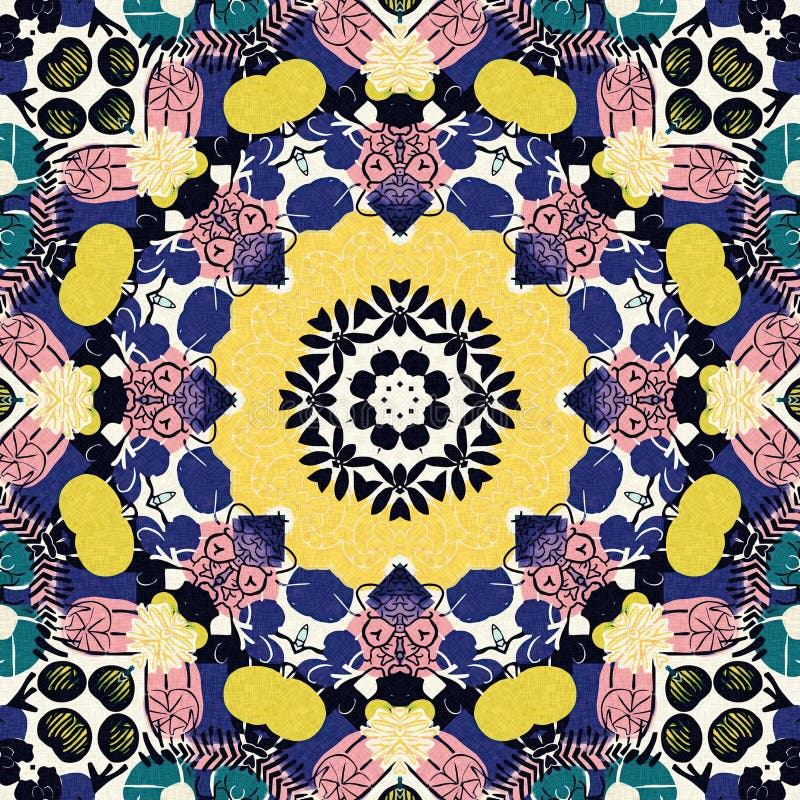 Modern Patchwork Grid Pattern with Fabric Effect Design. Seamless ...