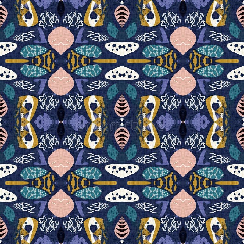 Modern Patchwork Grid Pattern with Fabric Effect Design. Seamless ...