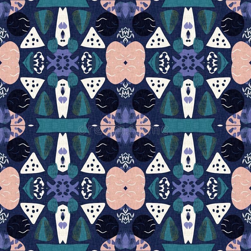 Modern Patchwork Grid Pattern with Fabric Effect Design. Seamless ...