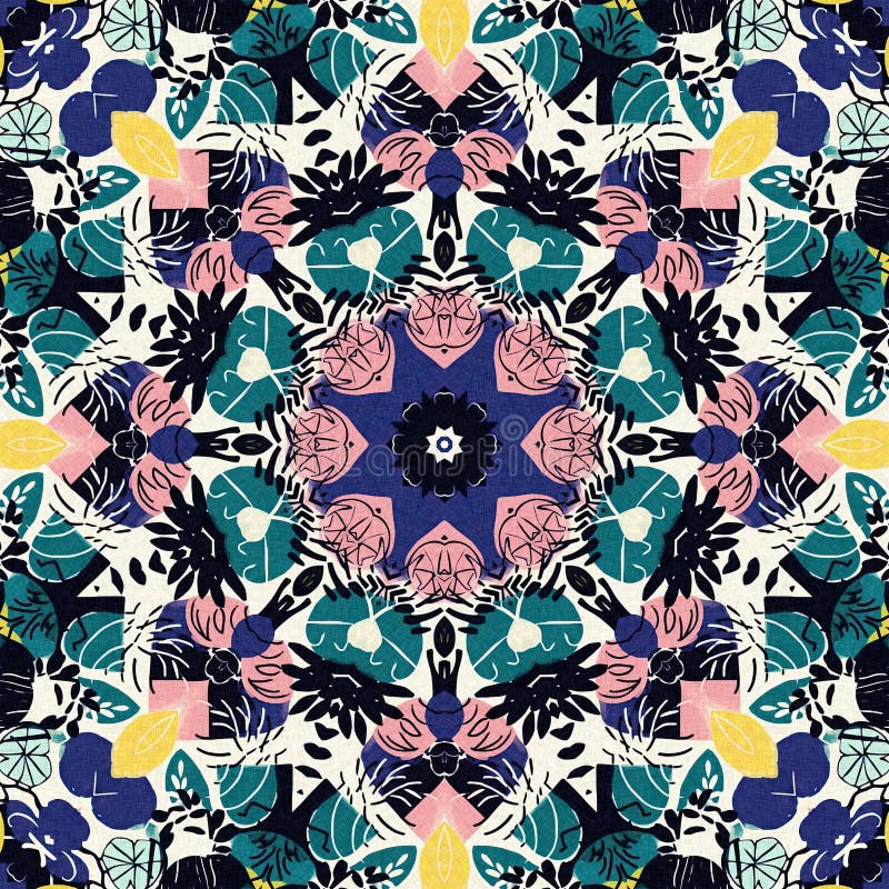 Modern Patchwork Grid Pattern with Fabric Effect Design. Seamless ...