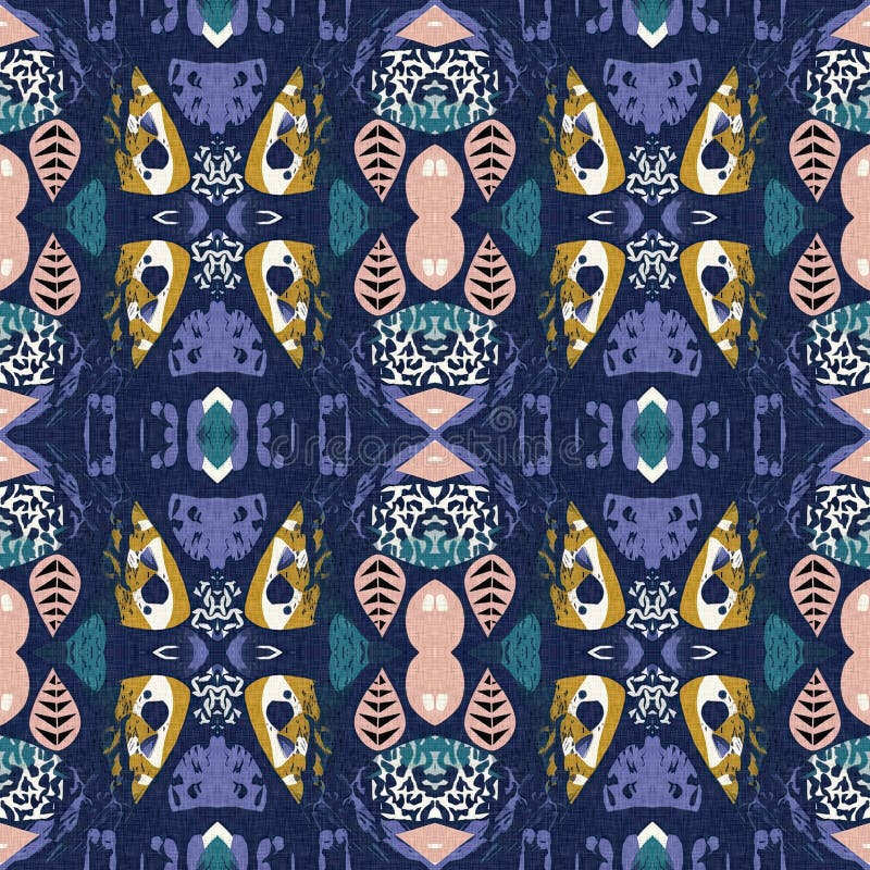 Modern Patchwork Grid Pattern with Fabric Effect Design. Seamless ...