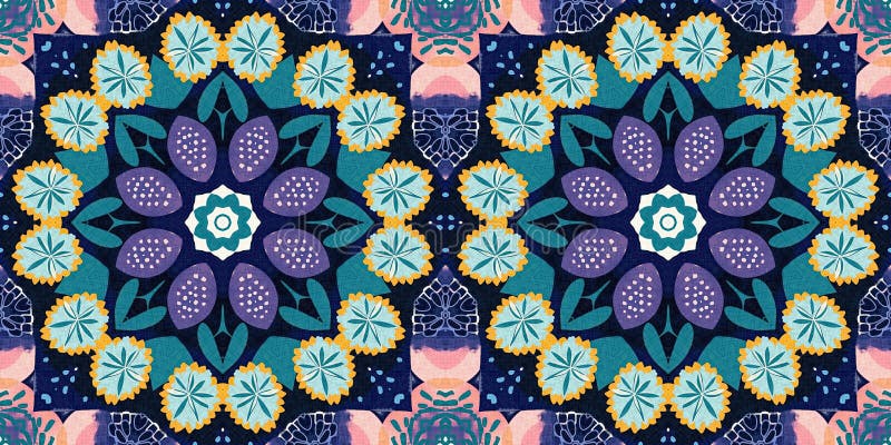 Modern Patchwork Grid Pattern with Fabric Effect Design. Seamless ...