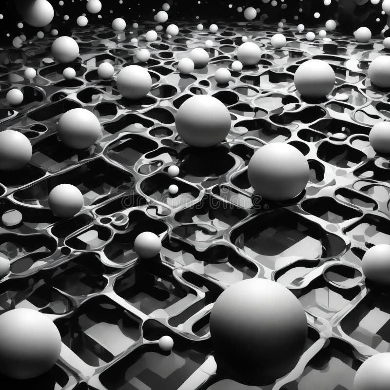 Modern Pattern Black and White Background Graphics Stock Illustration - Illustration of concept ...