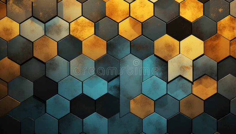 Modern Pattern Geometric, Techie Hexagonal Based Texture Stock ...