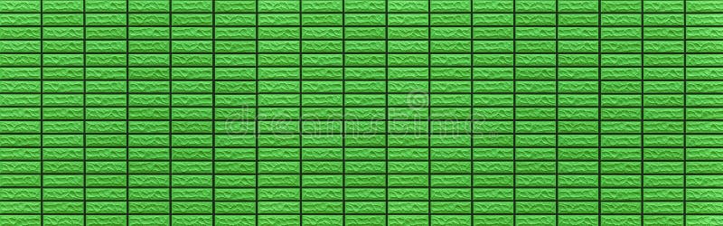 Modern Pattern of Green Stone Block Wall Stock Illustration ...