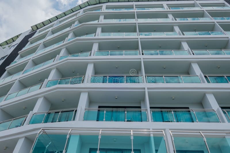 Modern Pattern of High Rise Building for Background Stock Photo - Image ...