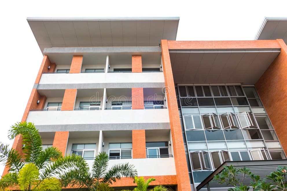Modern Pattern of High Rise Building and Sky Background Stock Image ...