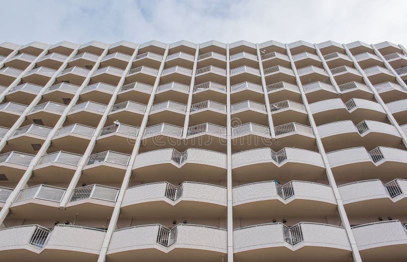 Modern Pattern of High Rise Building and Sky Background Stock Photo ...