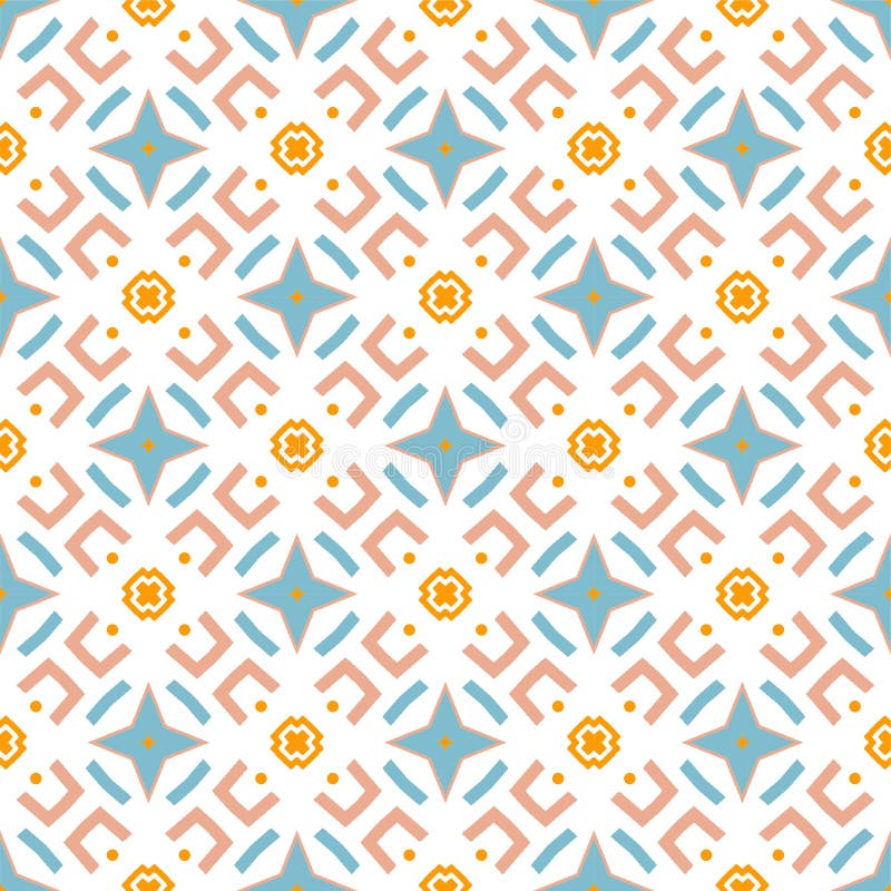 Modern Pattern Ornament. Abstract Shape Seamless Design Ready for Print ...