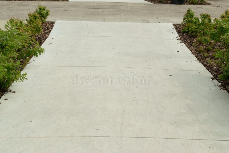 Modern Paved Path stock photo. Image of pavement, pathway - 258948024