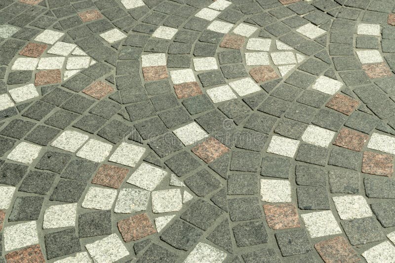 Modern Paved Path stock photo. Image of texture, stone - 258948108
