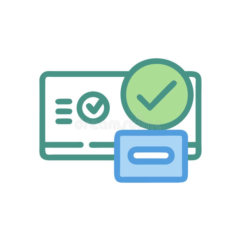 Modern Payment Approved Graphic Illustration Stock Illustration ...