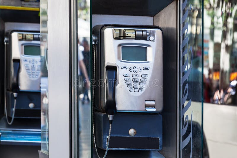 Modern payphone stock photo. Image of phone, color, dirty - 40733806