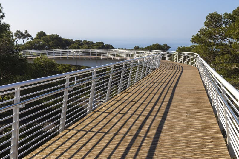 Pedestrian Bridge Over the Highway from the Technion University To the ...