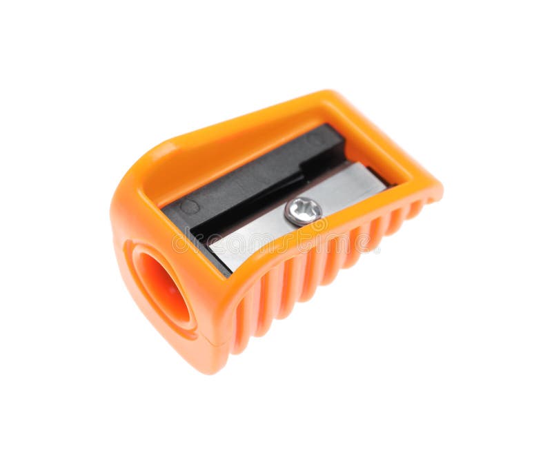 Modern Pencil Sharpener Isolated. School Stationery Stock Photo - Image ...
