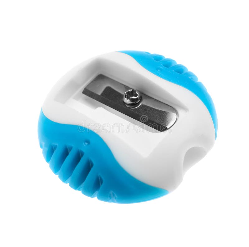 Modern Pencil Sharpener Isolated. School Stationery Stock Photo - Image ...