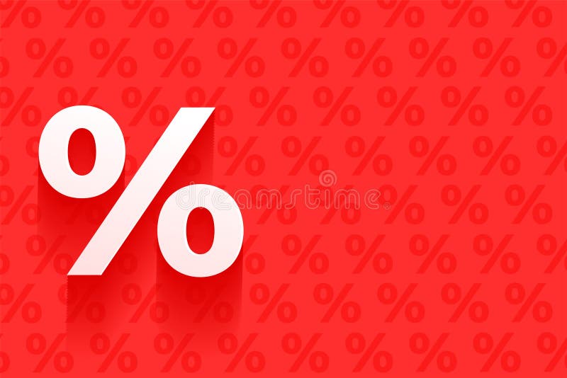 Modern Percentage Icon Background with Blank Space for Investment Stock ...