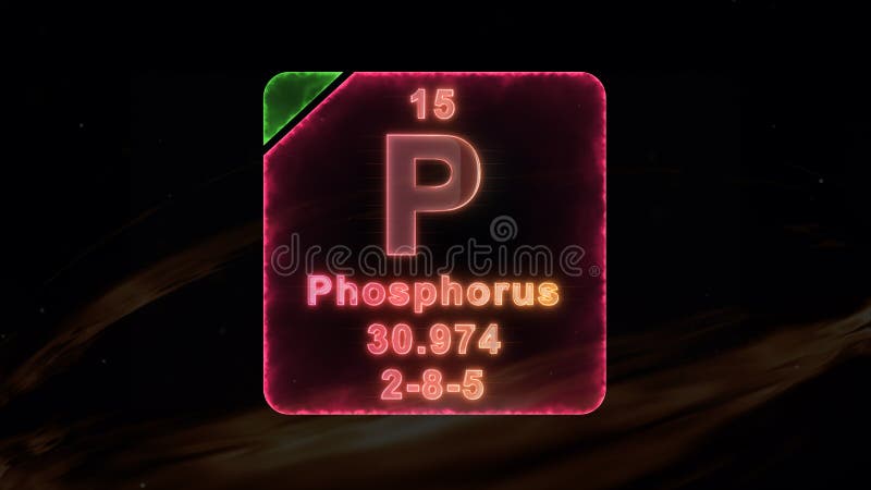 Modern Periodic Table Element Phosphorus Stock Illustration ...