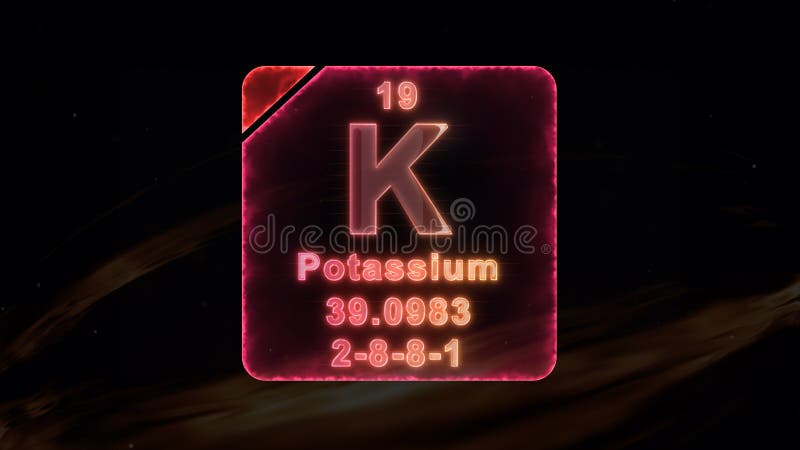 Modern Periodic Table Element Potassium Stock Illustration ...