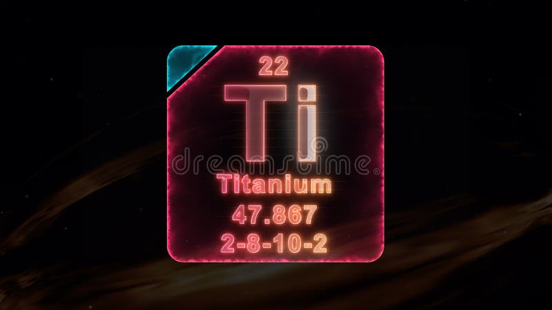 Modern Periodic Table Element Titanium Stock Illustration ...