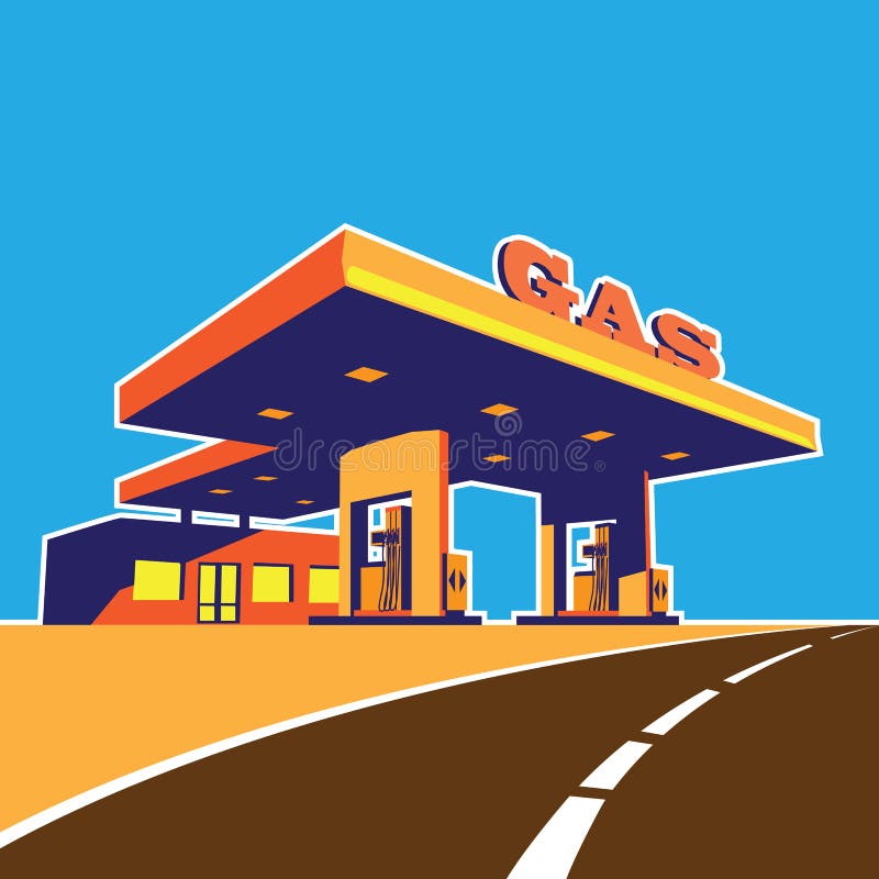 Petrol Station Stock Illustrations – 20,524 Petrol Station Stock ...