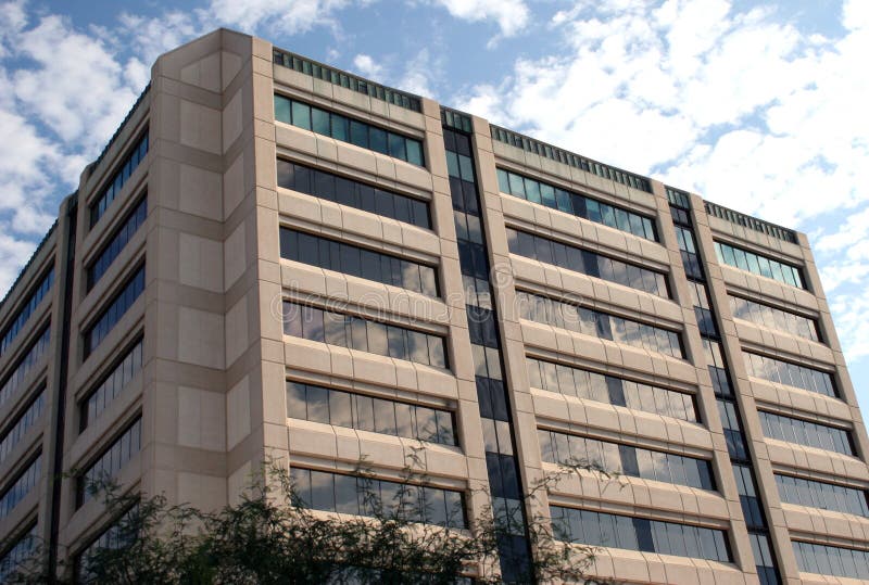 Phoenix Modern Downtown Office Buildings Stock Image - Image of ...