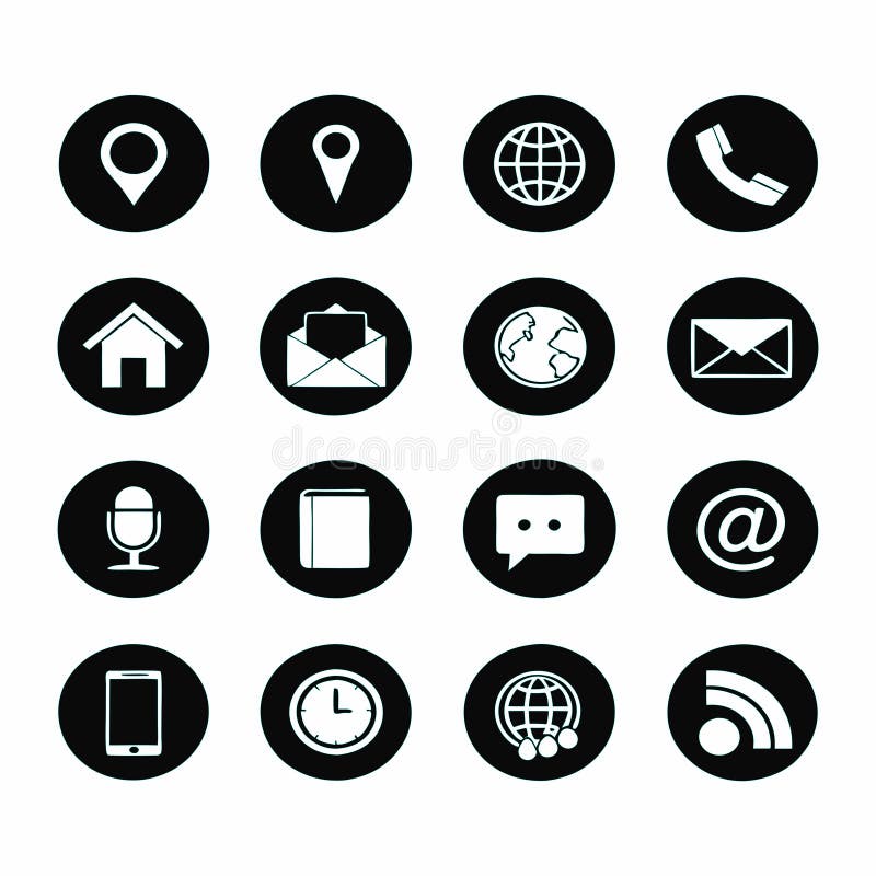 Modern Phone Icon Collection Stock Vector - Illustration of mobile ...