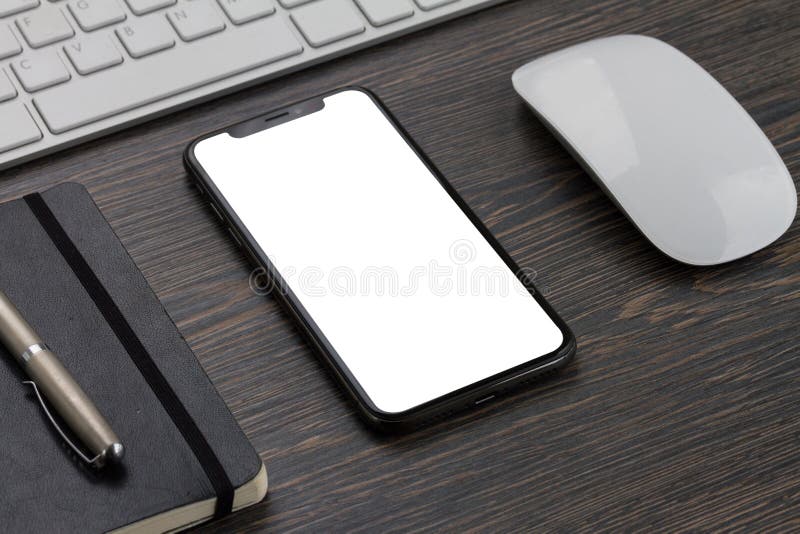 Modern phone layout stock photo. Image of mockup, application - 105405432