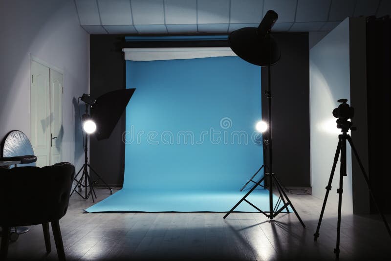 Modern Photo Studio Interior Stock Photo - Image of photograph, concept ...
