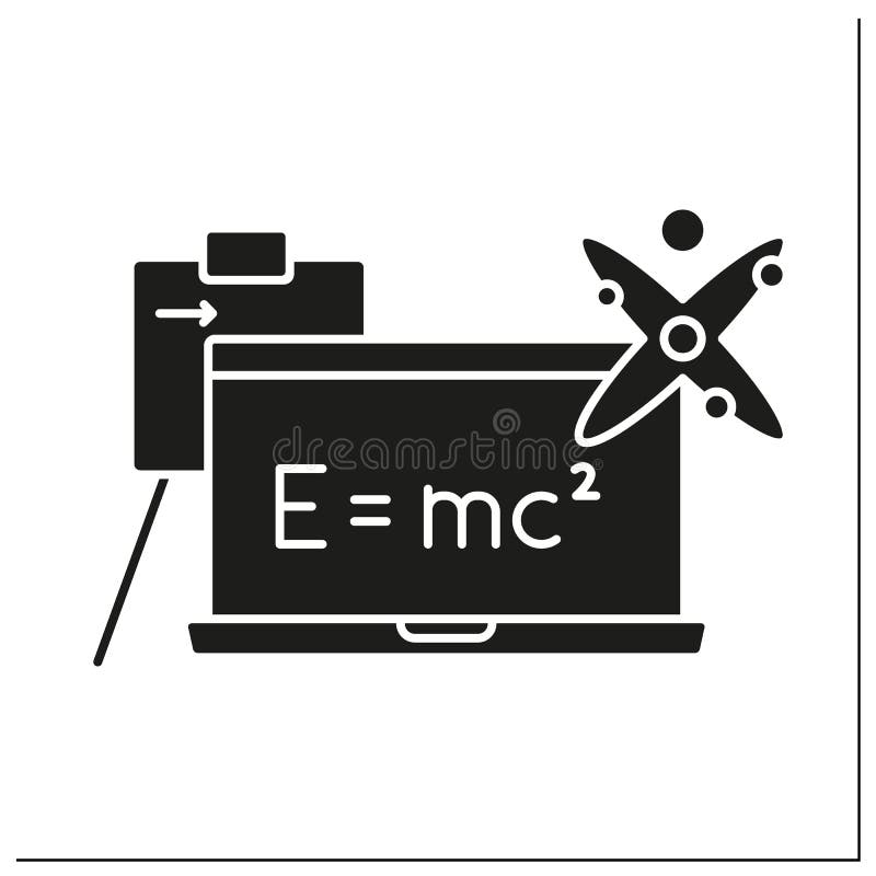 Modern physics glyph icon stock vector. Illustration of theories ...