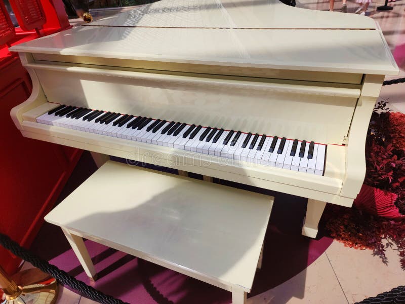 Modern Piano Black and White Musical Keyboard during the Summer Stock ...