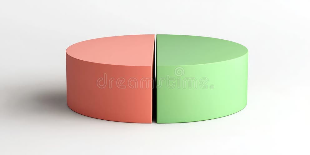 A Modern Pie Chart in Contrasting Colors Representing Data ...