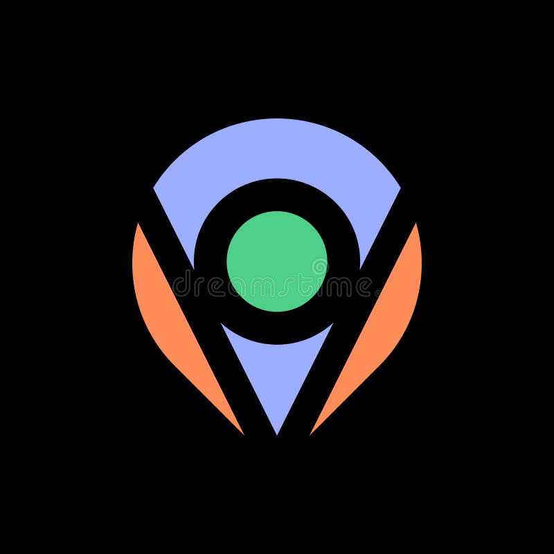 Modern Pin Location Logo, Logotype Element for Template Stock Vector ...